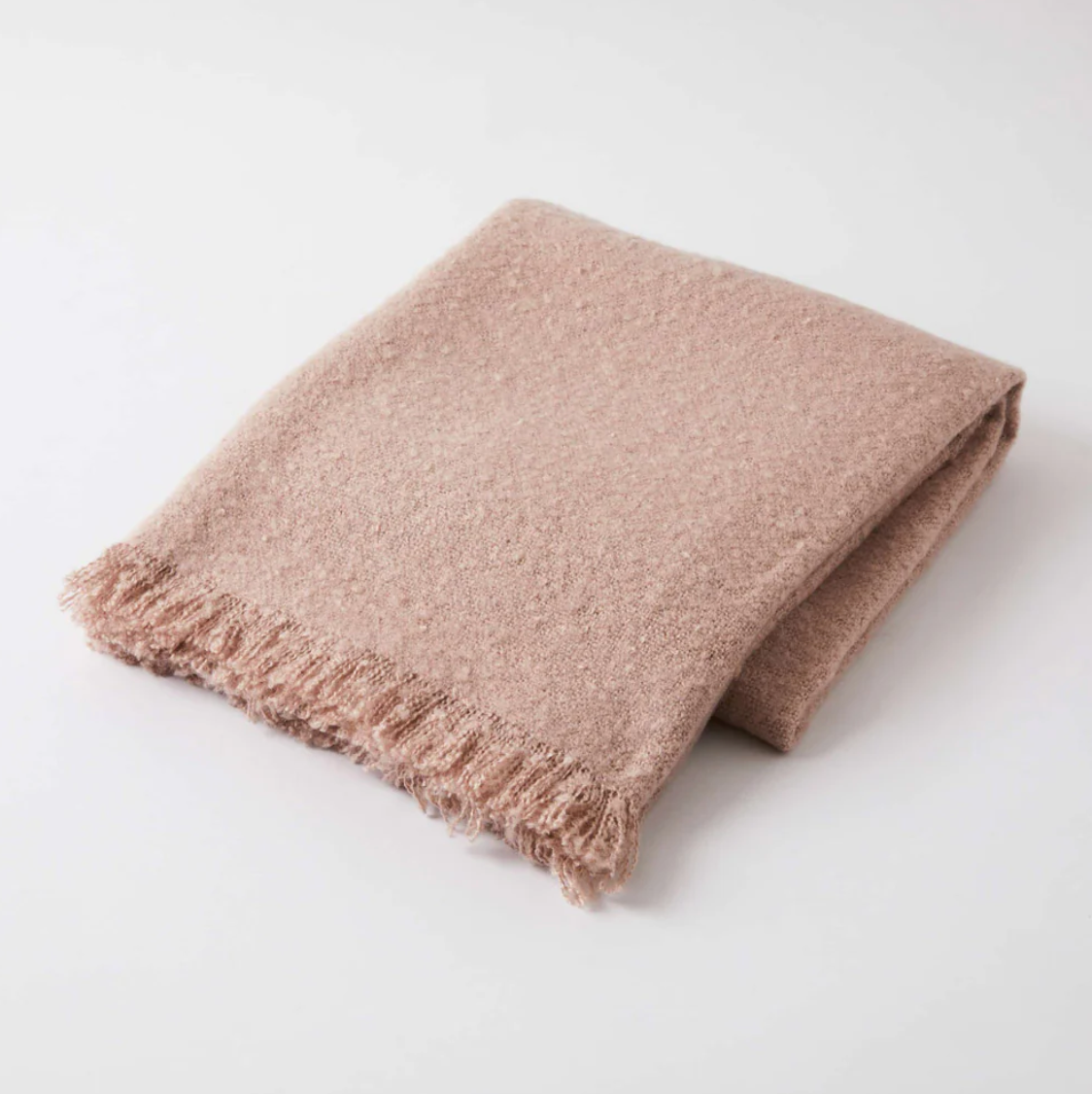 Pepperwhites + Dusty Pink Boucle Throw