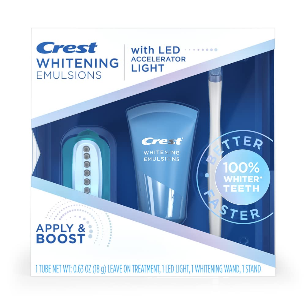 Crest + Whitening Emulsions Teeth Whitening Gel Kit With LED ...