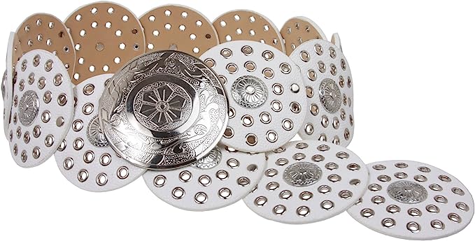 Beltiscool + Boho Disc Concho Leather Belt