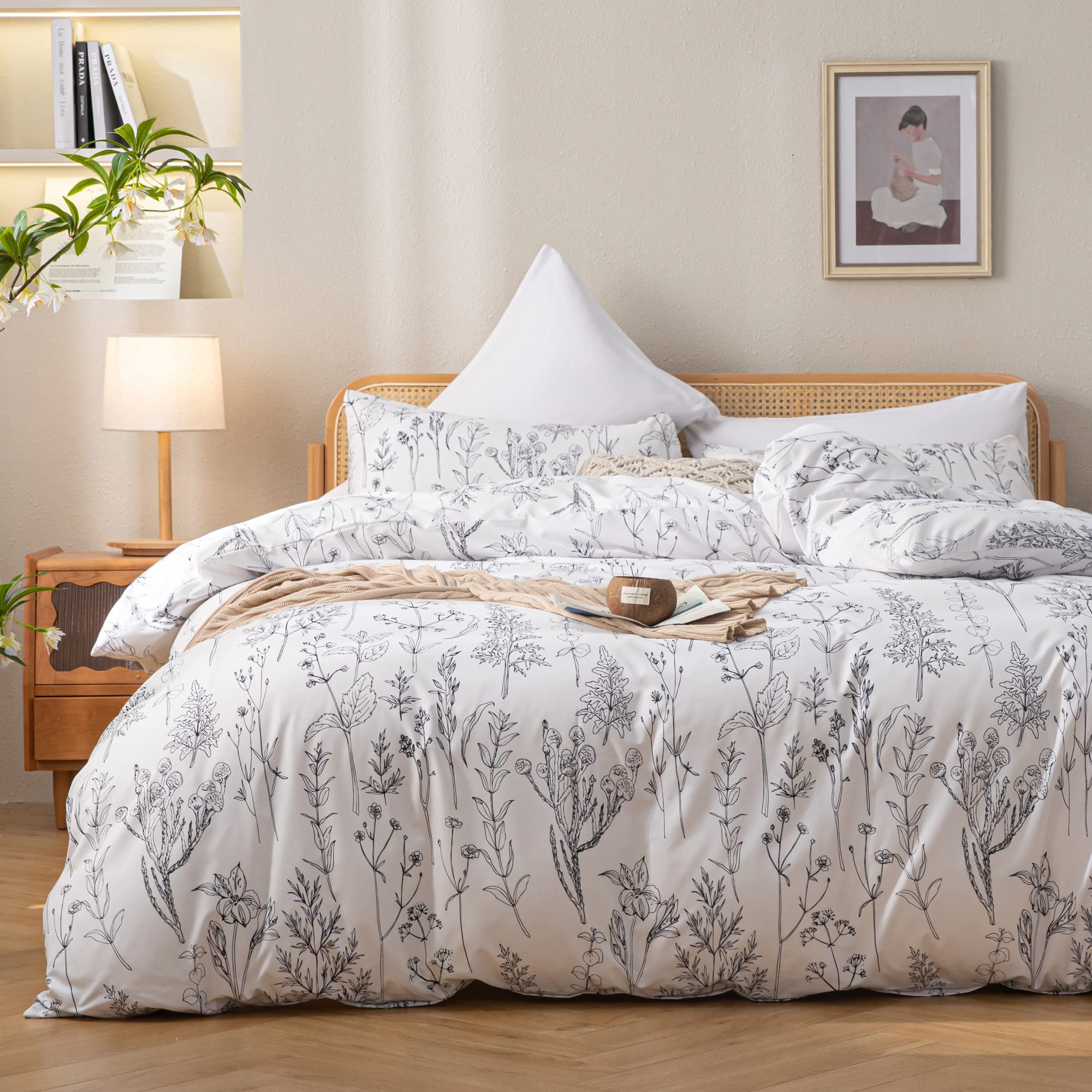 JANZAA + 3pcs Comforter Set (Queen)