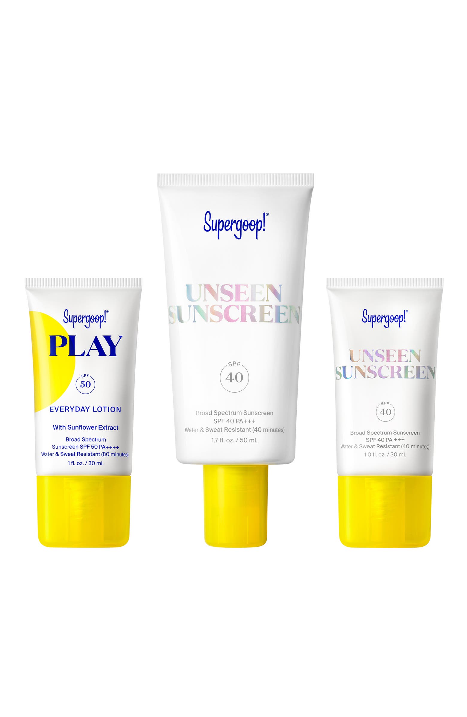 Supergoop! + Unseen & Play Sunscreen SPF 50 Set