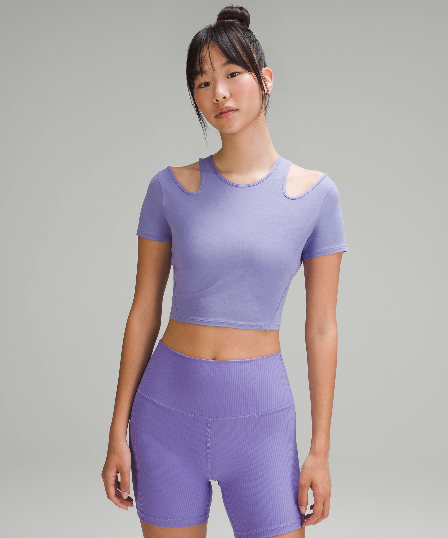 Lululemon + Shoulder Cut-Out Yoga T-Shirt