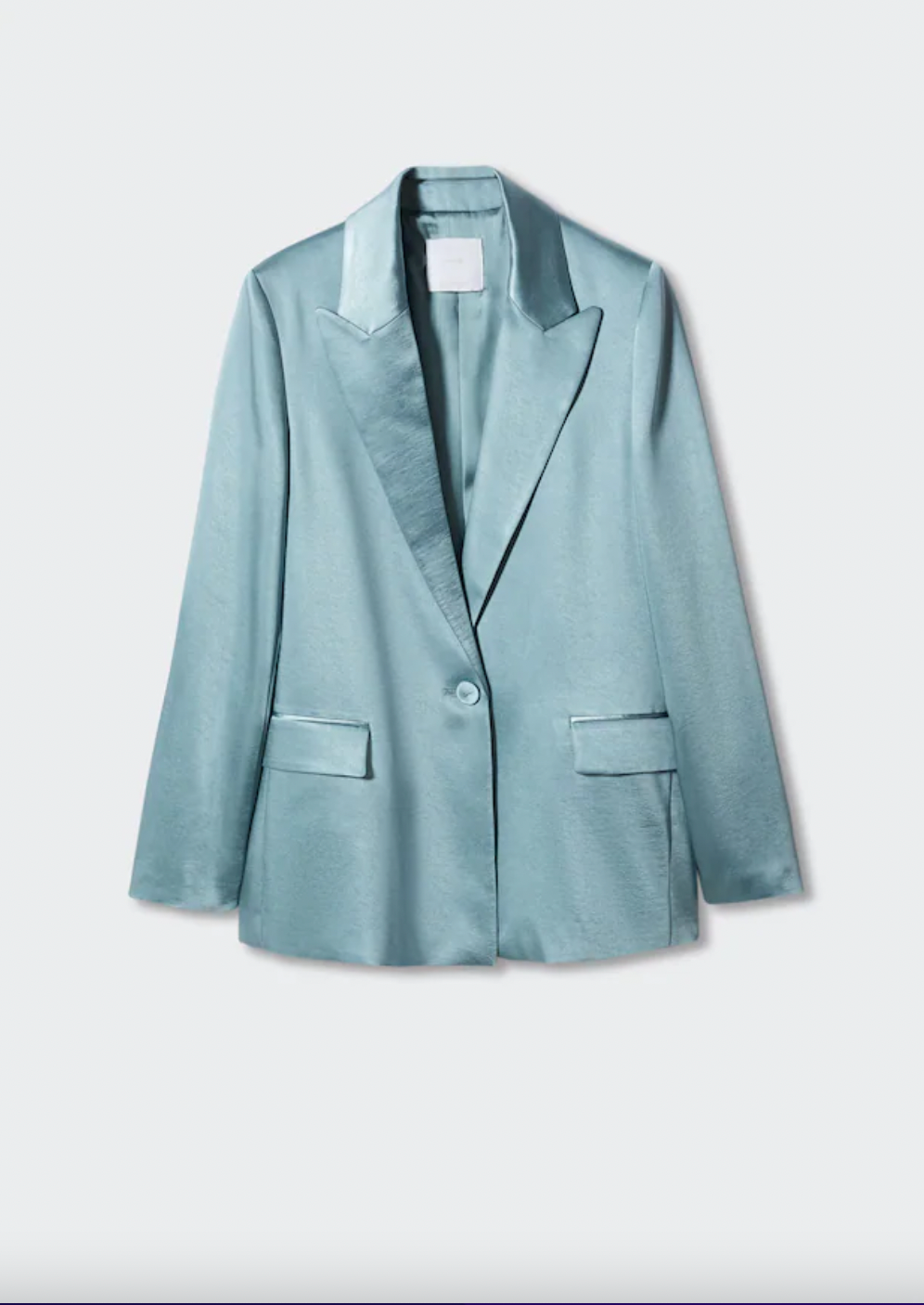 Mango + Satin-Finish Blazer