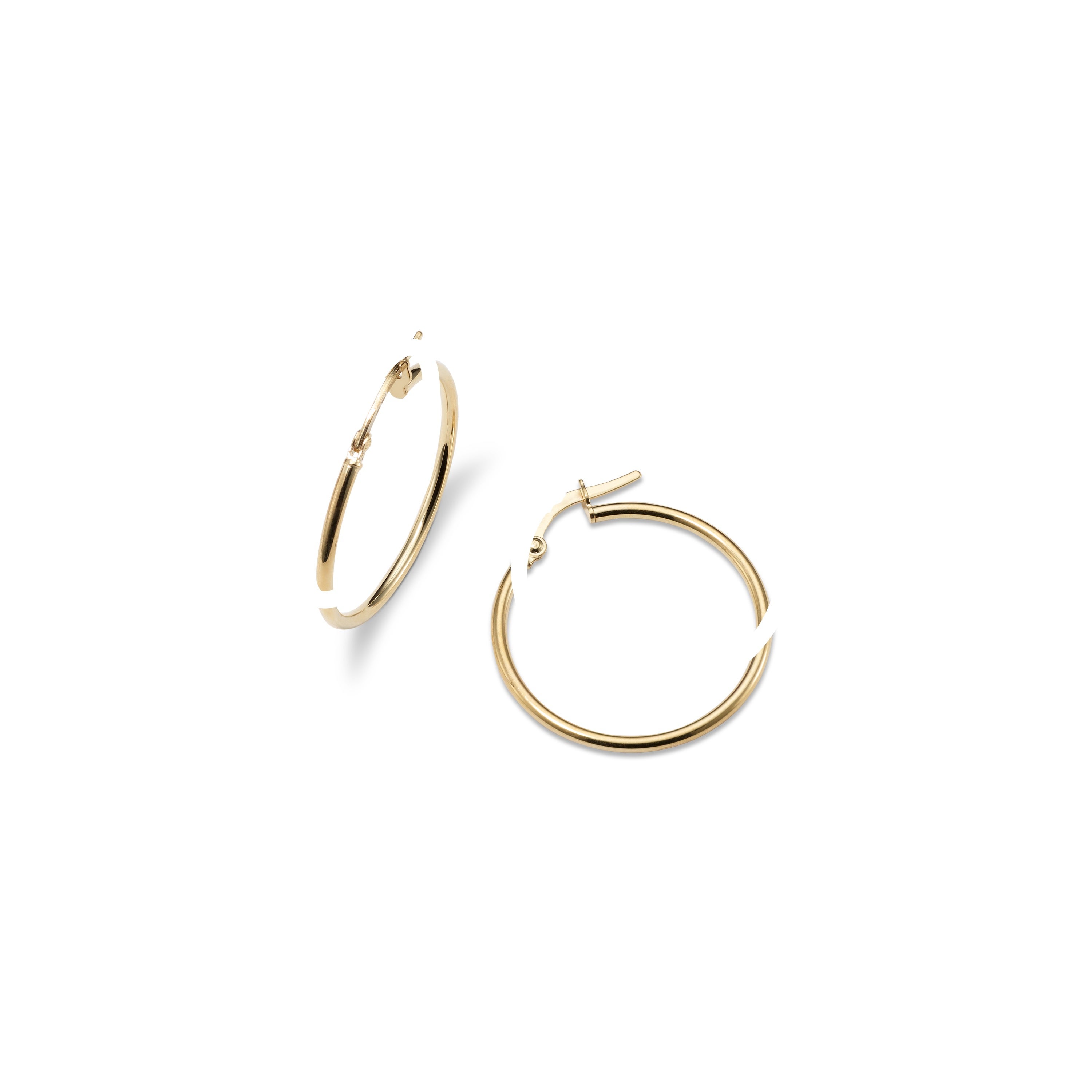 Shane Co. + Hoop Earrings in 14k Yellow Gold