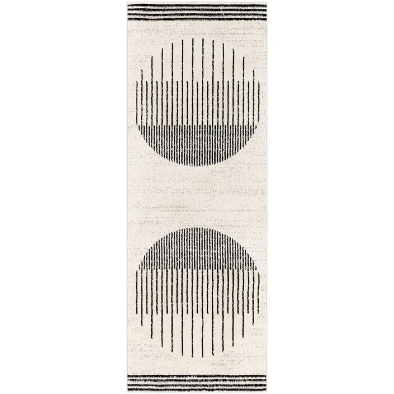 Trent Austin Design + Corum Performance Black/Ivory Rug