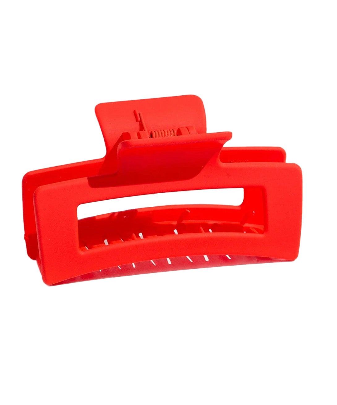 Colette + Red Rectangle Matte Claw Clip