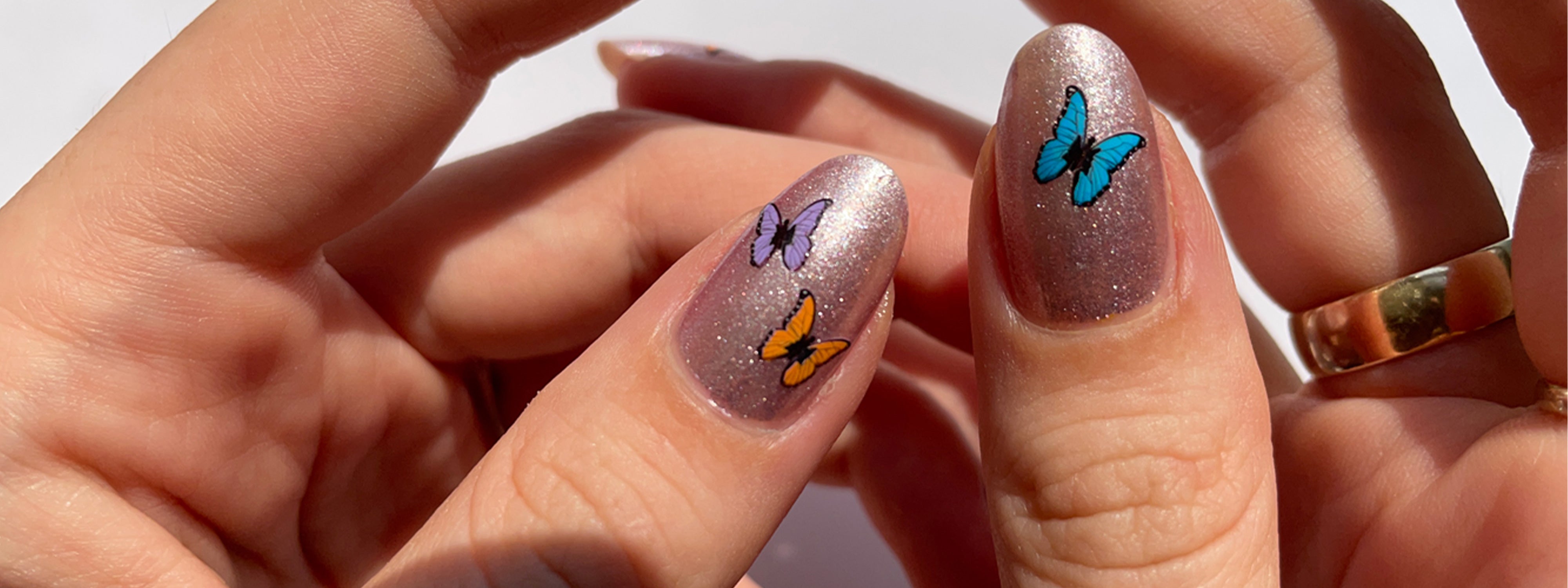 Cute Butterfly Nail Art