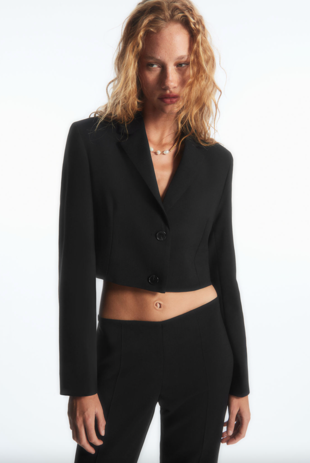 COS + Cropped Wool Blazer