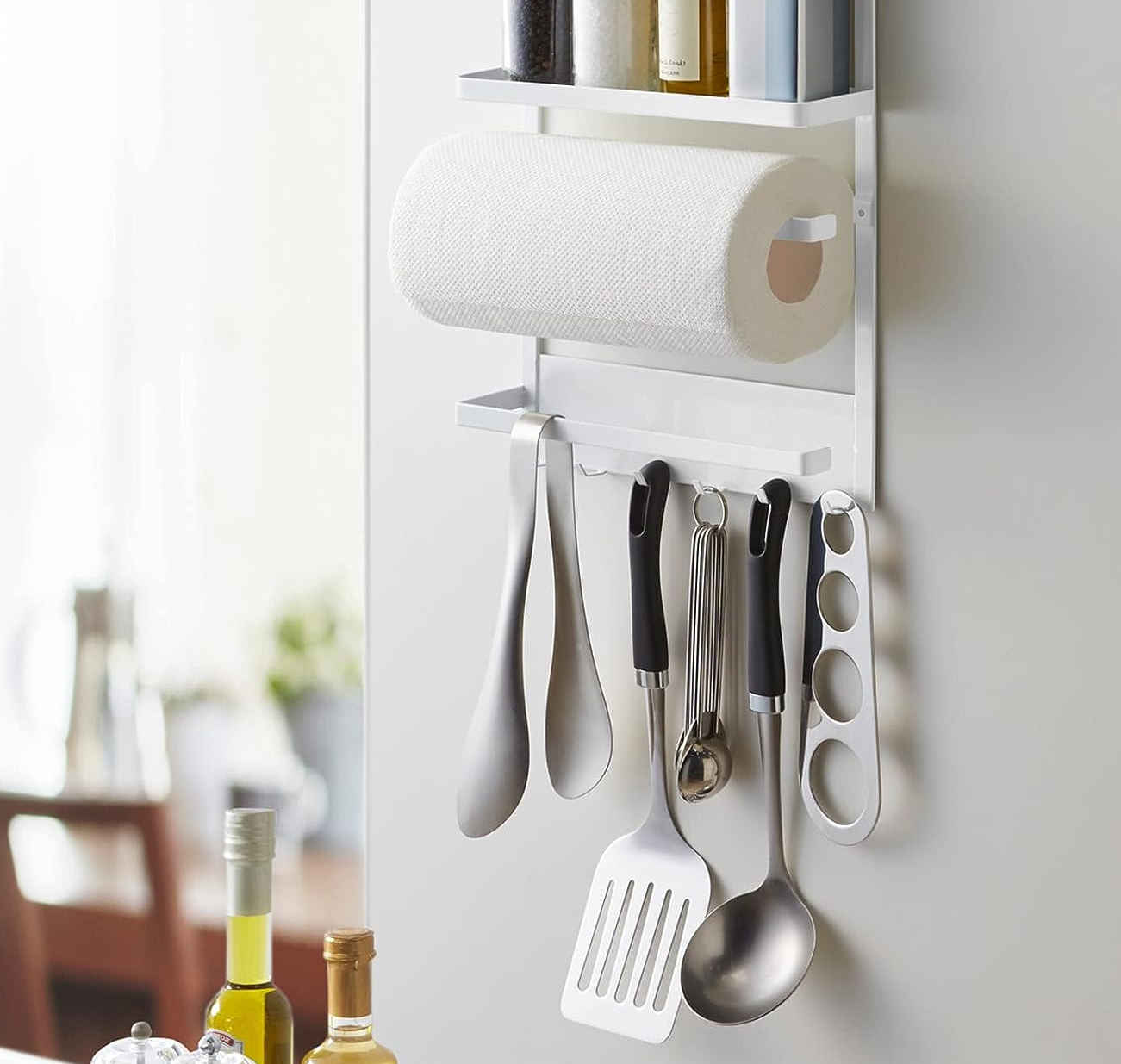Yamazaki Home + Kitchen Rack-Magnetic Storage Holder & Organizer