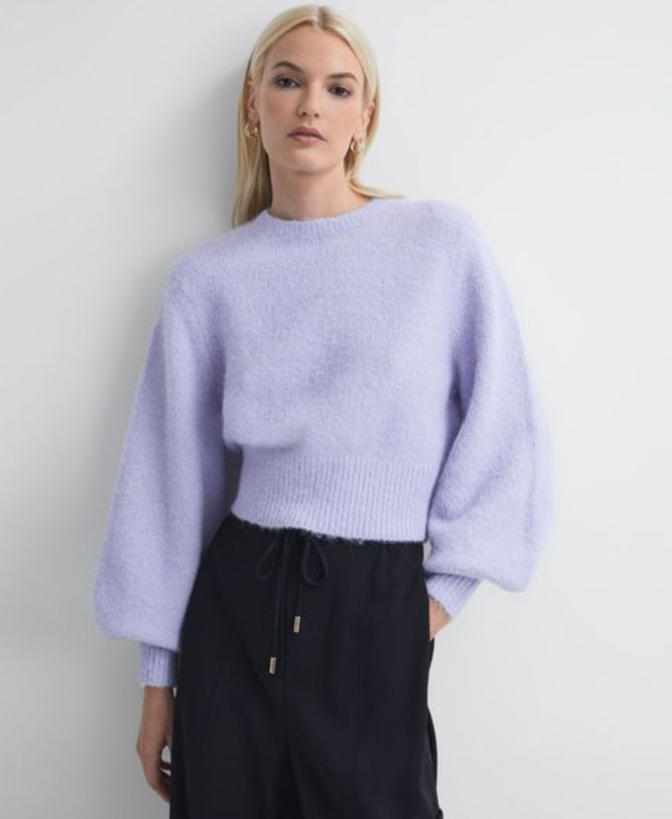 Reiss + Florere Fluffy Crew Neck Jumper