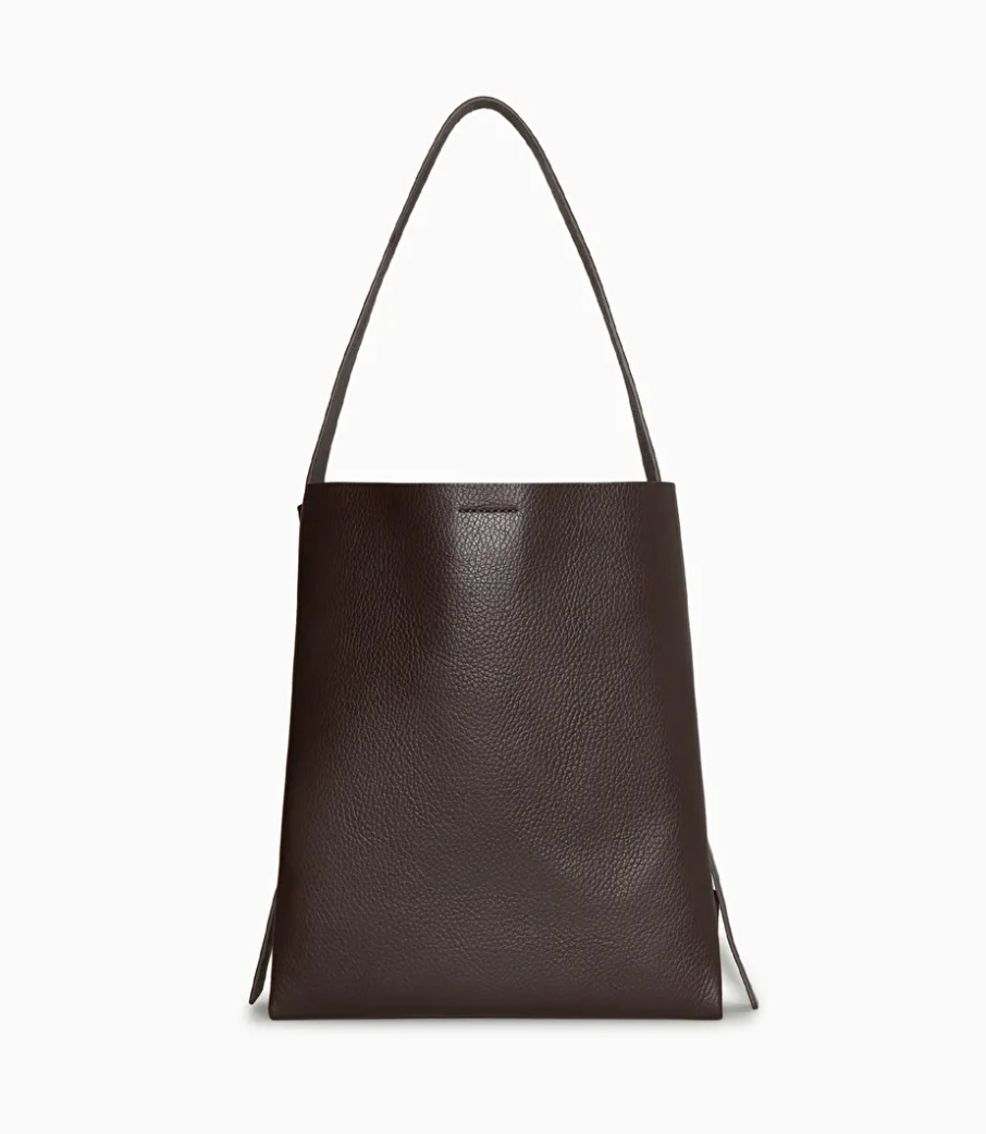 COS + Medium Shopper Grained Leather