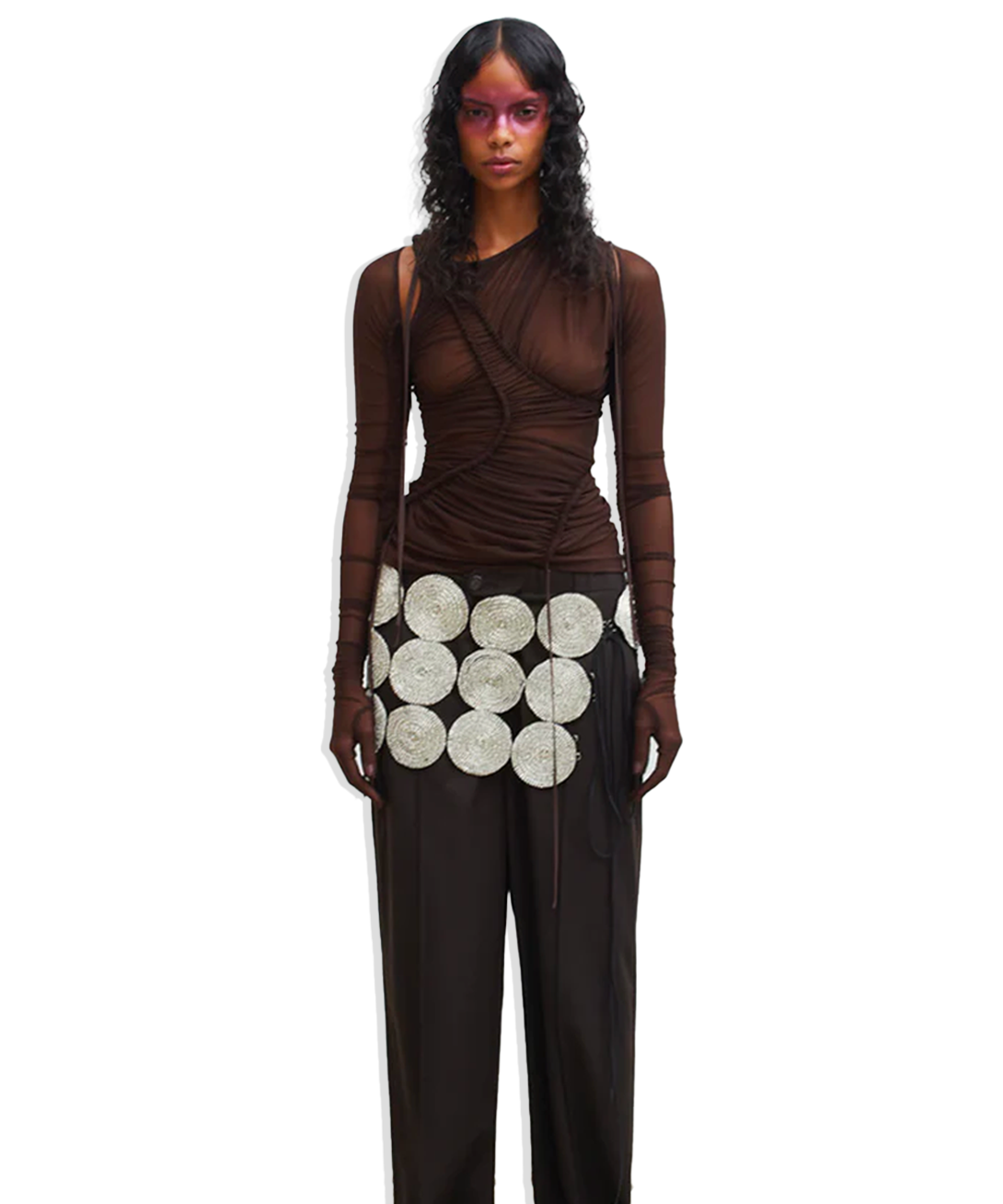 Kourh + Eclipse Micro Mini Belt Skirt