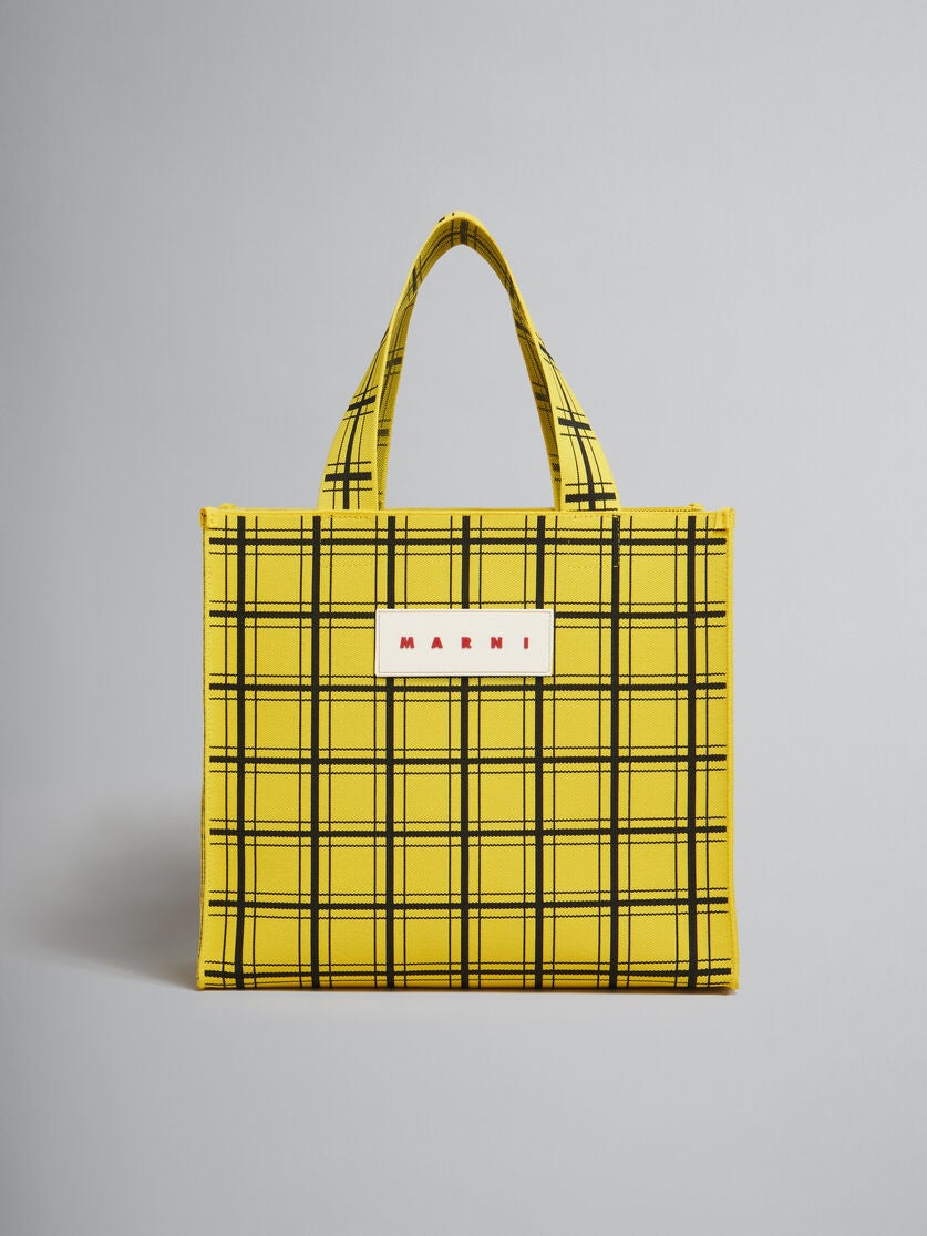 Marni + Jacquard Check Shopper