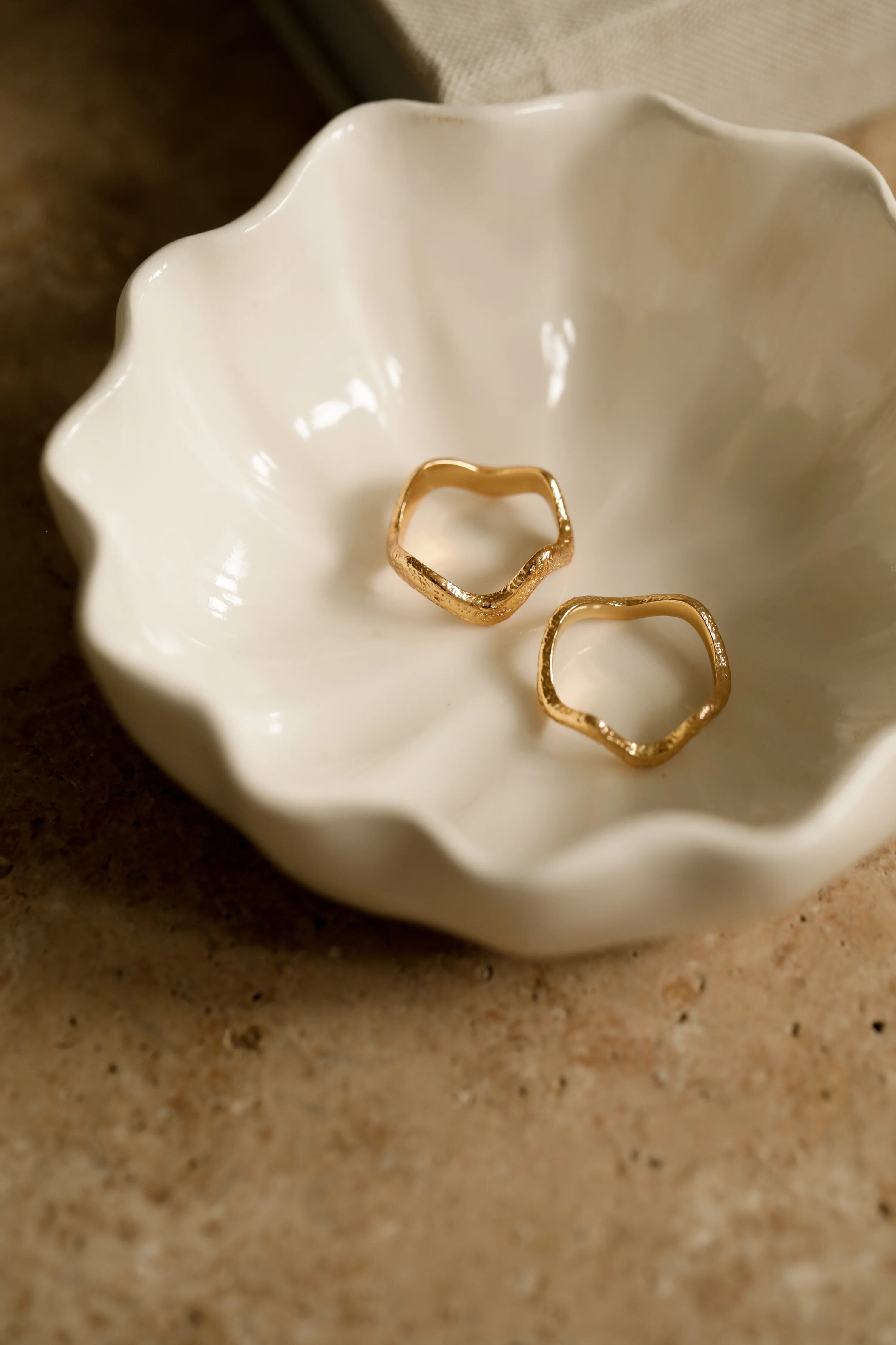 By Glaze + Wave Thin Stacking Ring