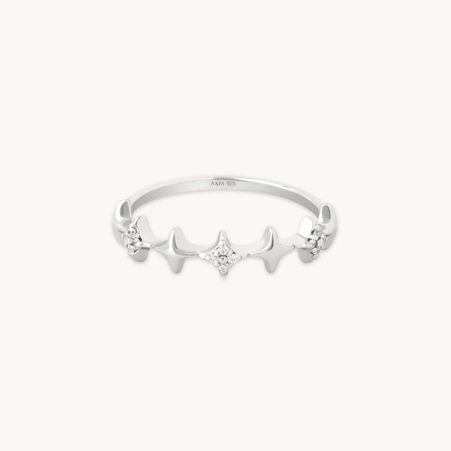 Astrid & Miyu + Cosmic Star Silver Stacking Ring