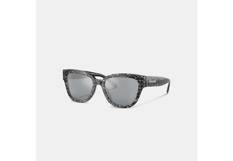 Coach + Signature Round Sunglasses