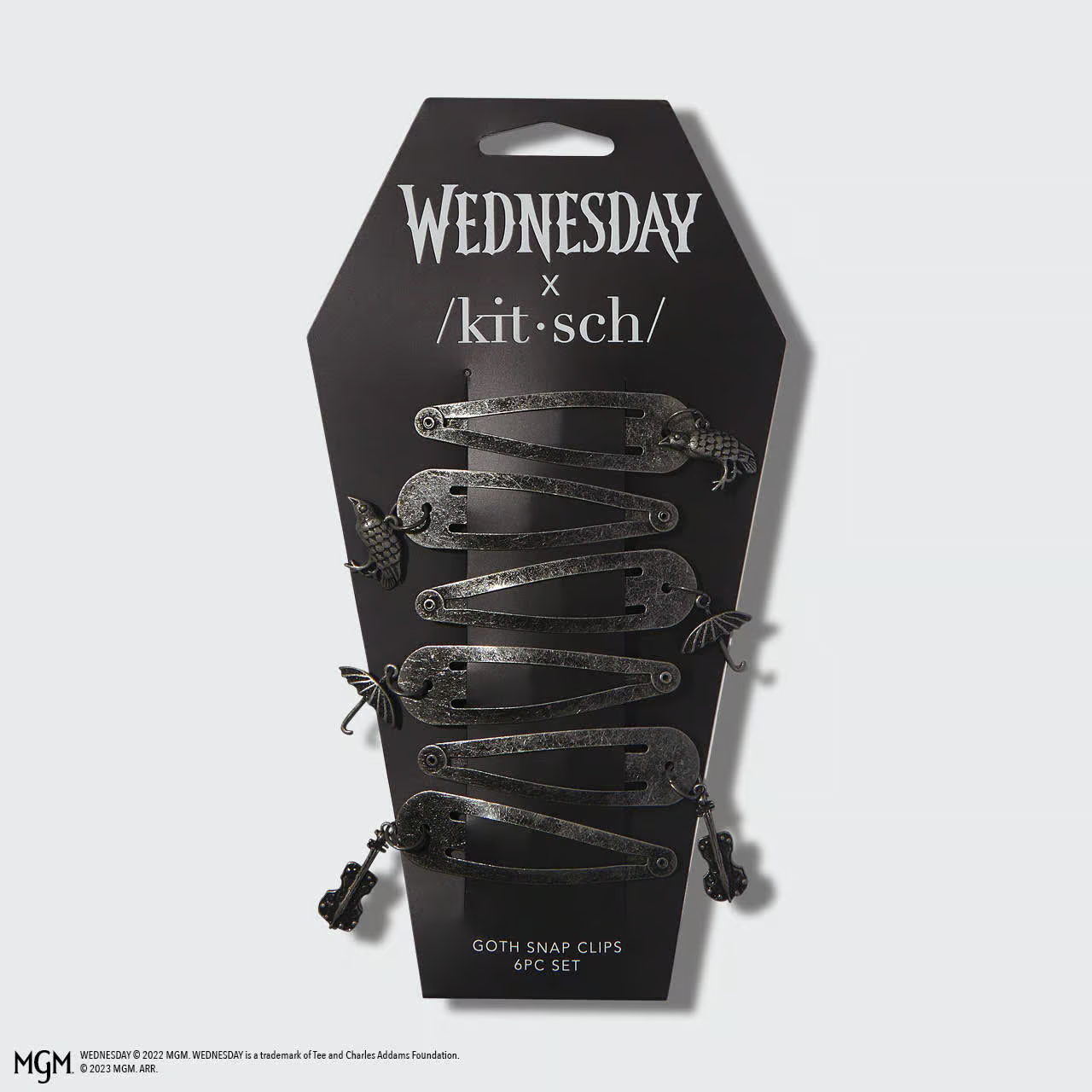 Wednesday x Kitsch + Wednesday x Kitsch Goth Snap Clips