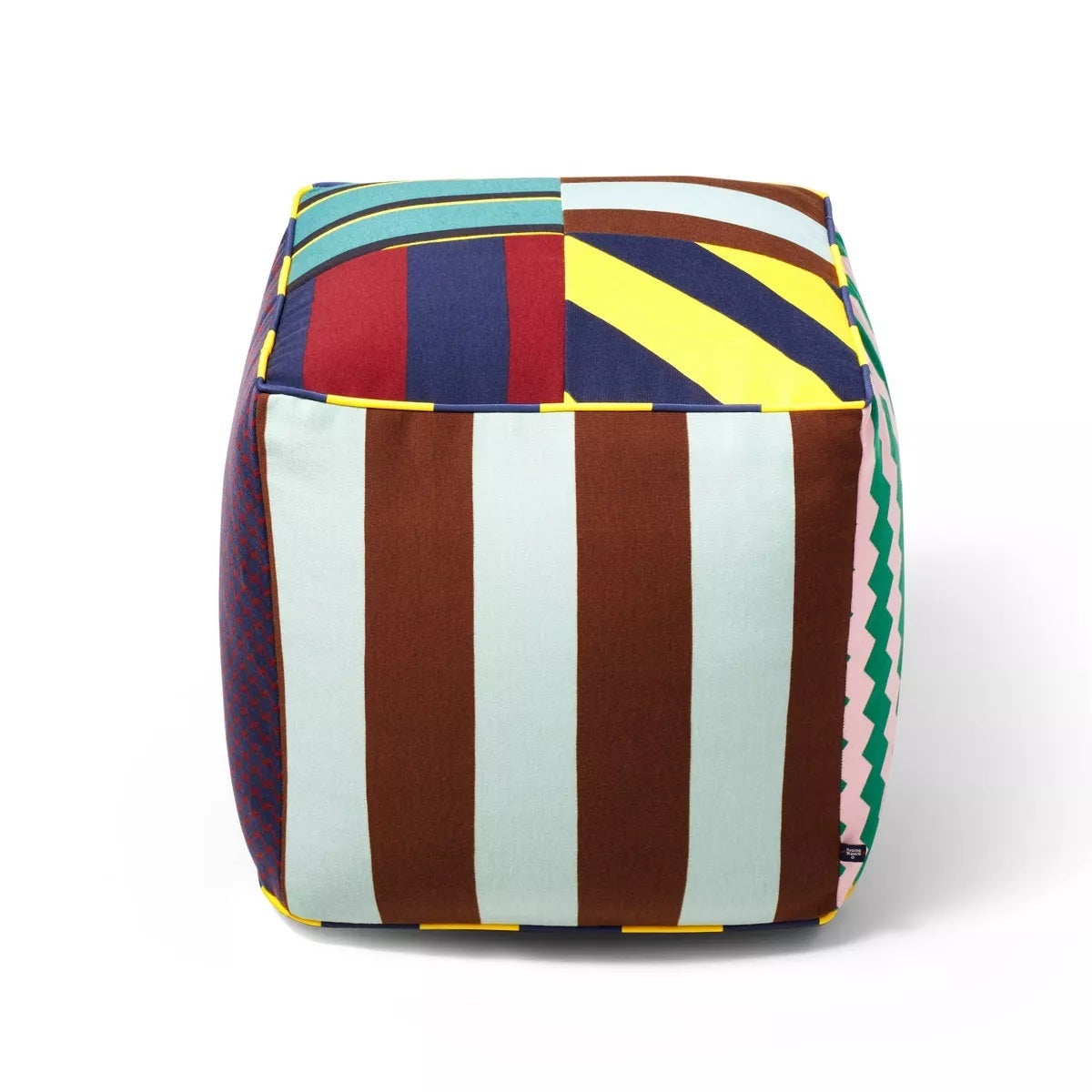 Rowing Blazers x Target + Rugby Stripe Cube Pouf