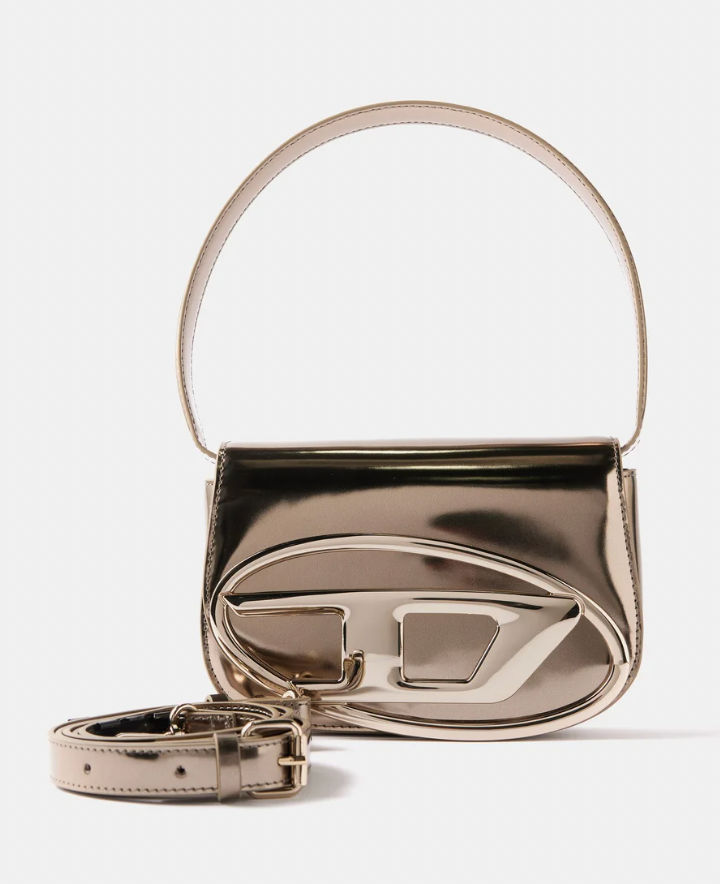Diesel + 1DR Metallic-Leather Shoulder Bag
