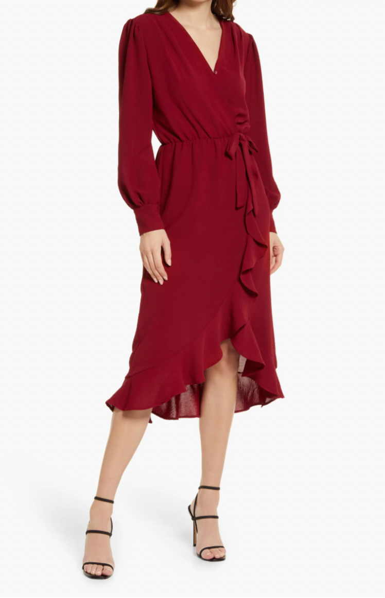 Karen Millen Tailored Structured Crepe Forever Pleat Belted Midi Dress