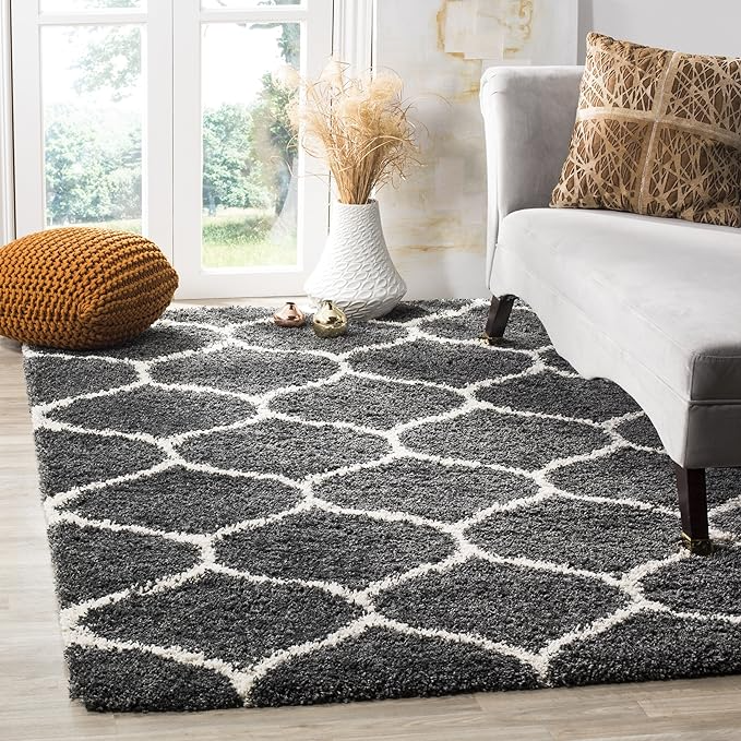 Safavieh + 5’3″ x 7’6″ Hudson Shag Non-Shedding Rug