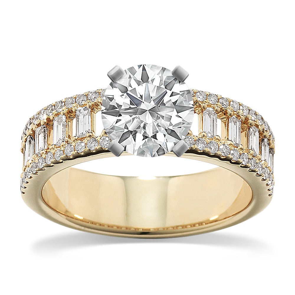 Shane Co. + Reinette Engagement Ring in 14k Yellow Gold