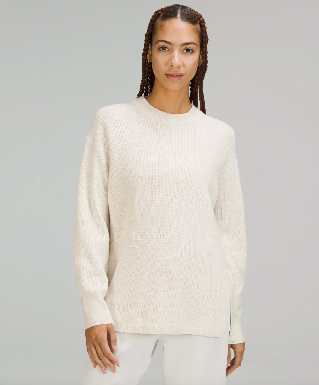 Lululemon + Merino Wool-Blend Ribbed Crewneck Sweater