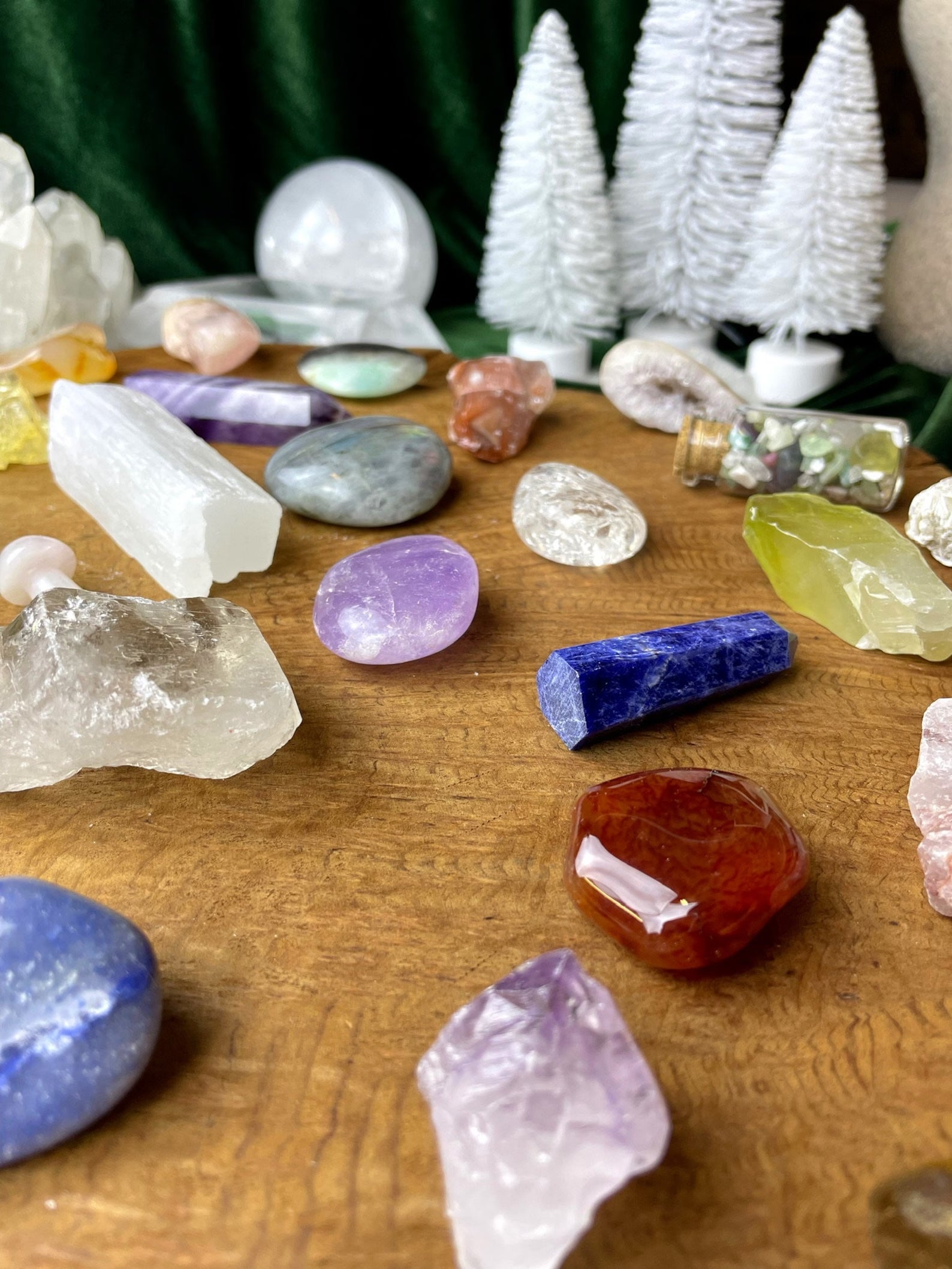 Peach and Pine Crystals + Crystal Advent Calendar