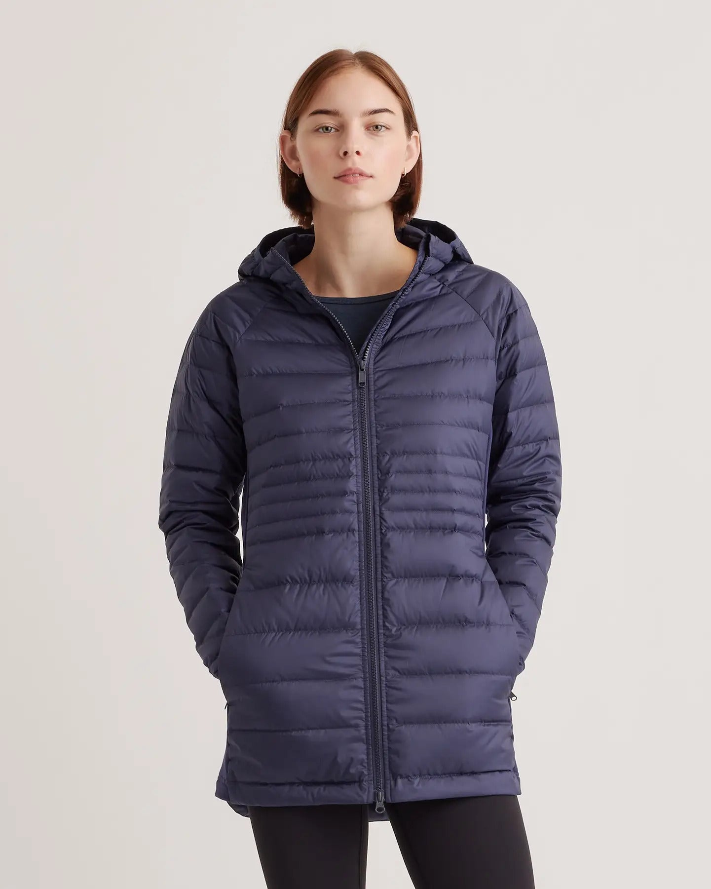 Quince + Lightweight Down Packable Long Puffer Jacket