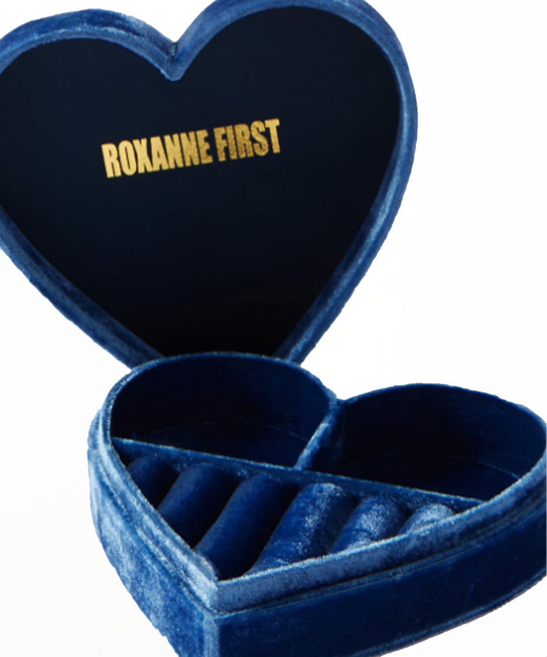 Roxanne First + Small Heart Velvet Jewellery Box