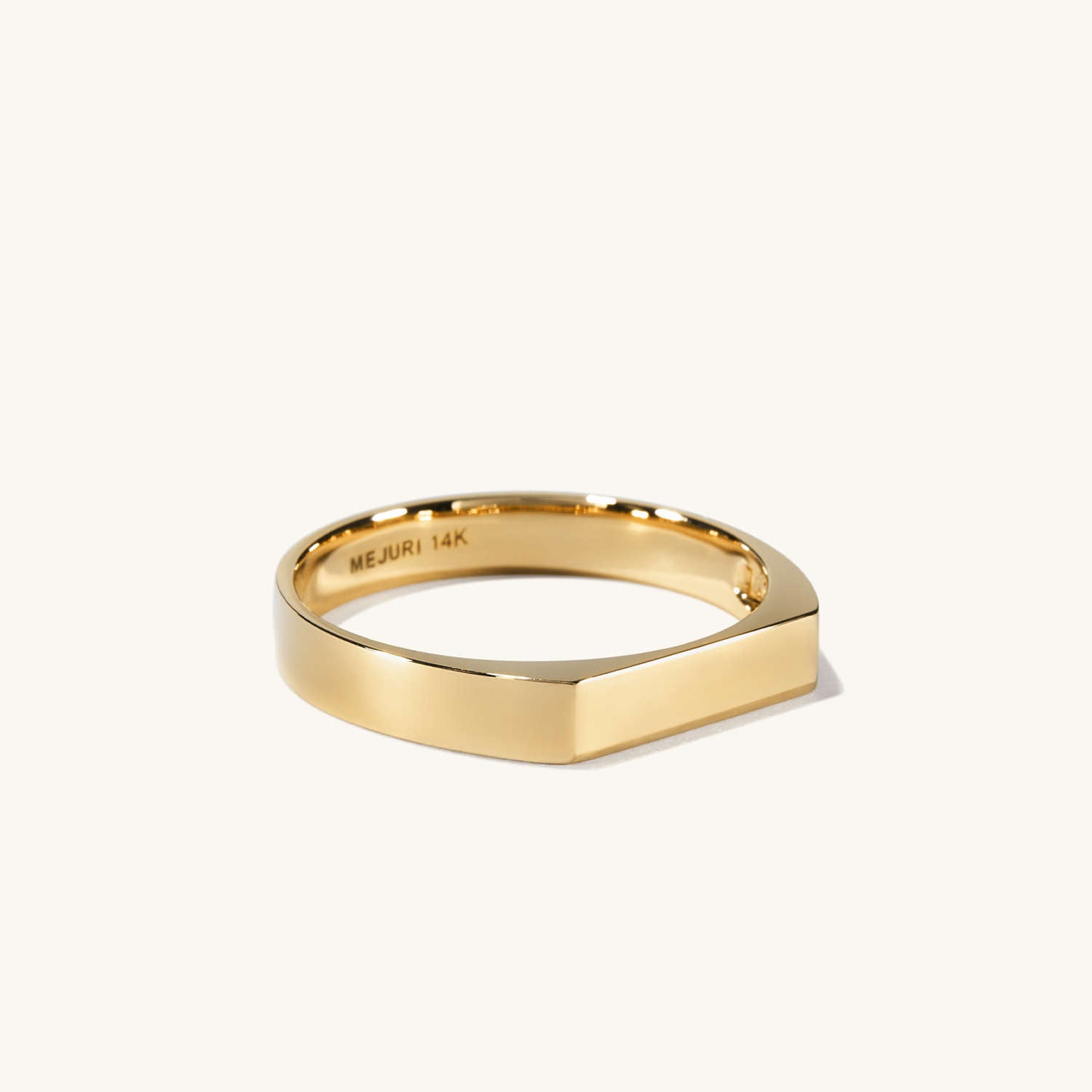 Mejuri + Ultra Slim Rectangular Signet Ring