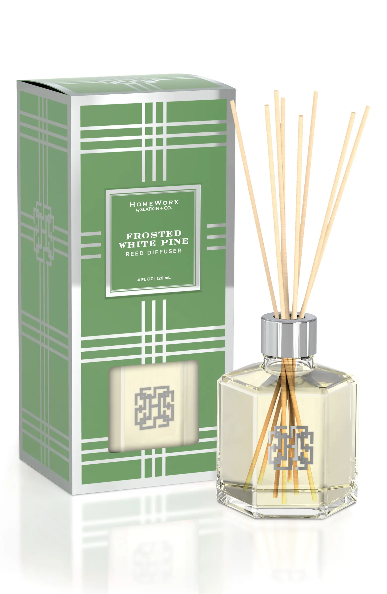 Homeworx by Slatkin & Co. + Frosted White Pine Reed Diffuser