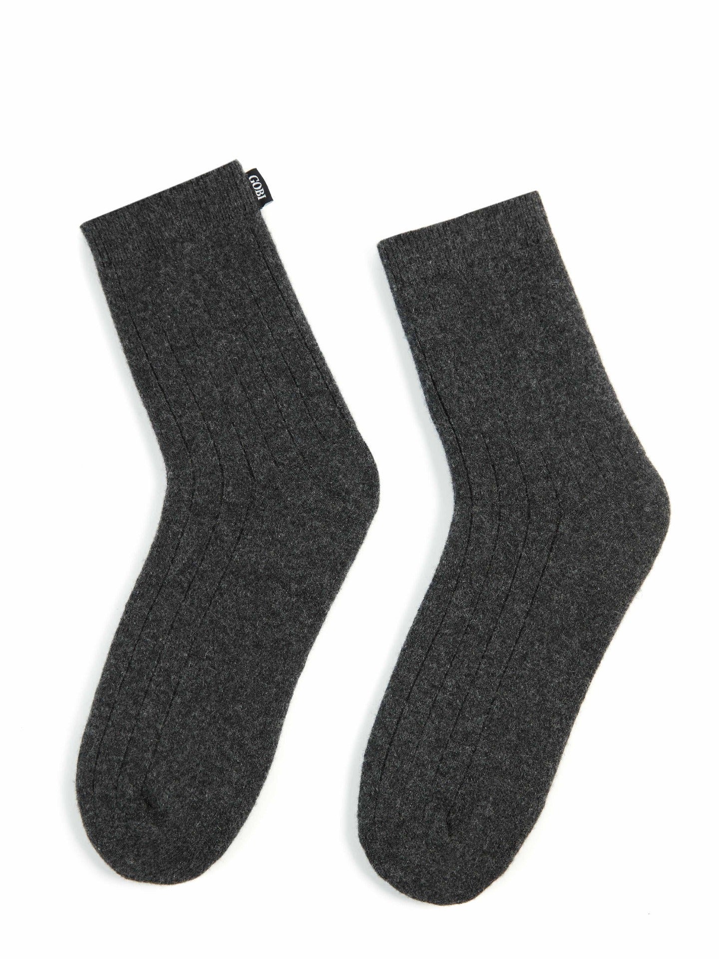 Gobi + Gobi Unisex Cashmere Rib Knit Bed Socks