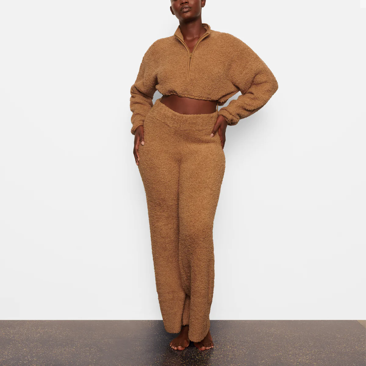 Skims + Cozy Knit Cropped Pullover