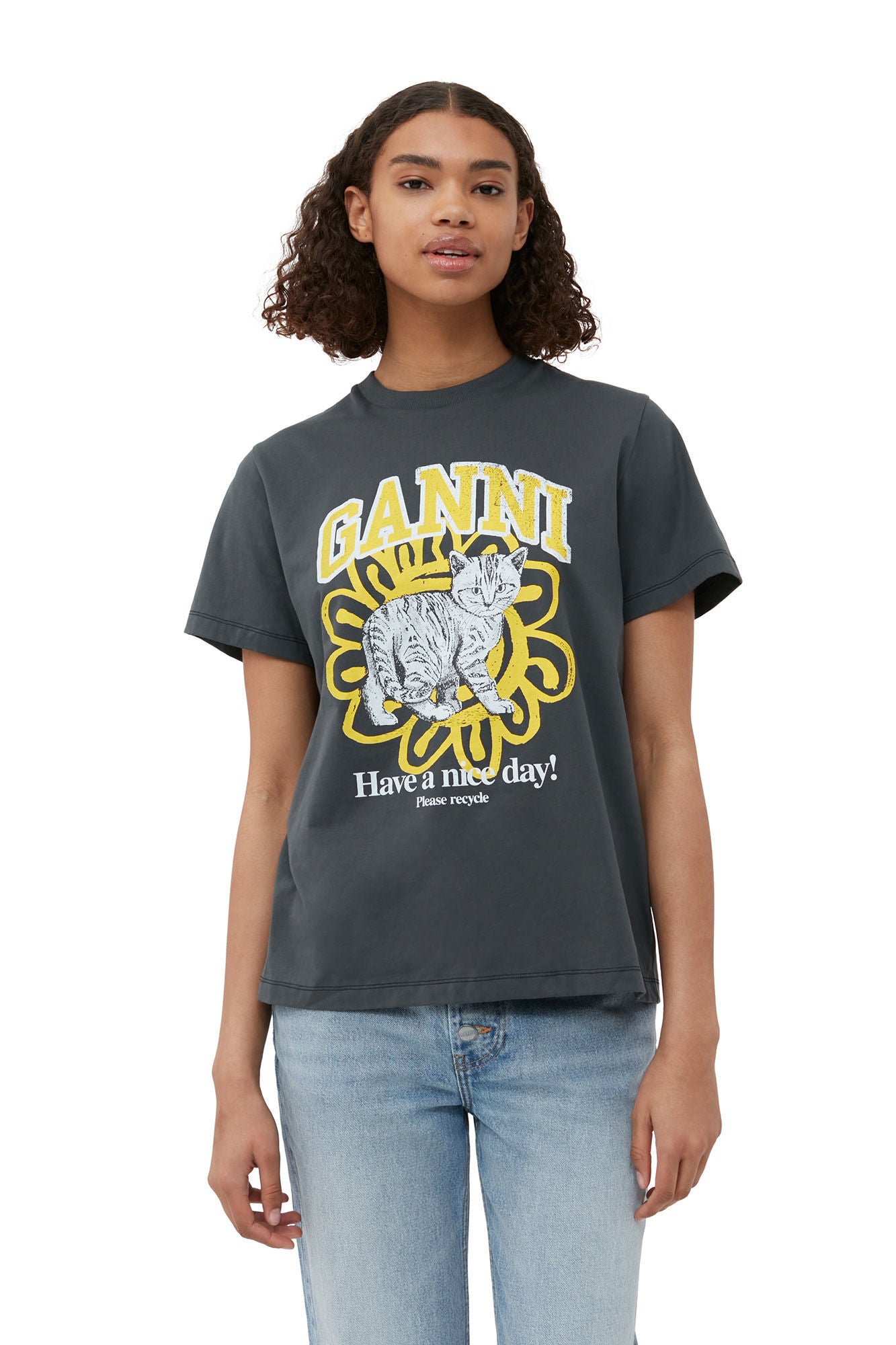 Ganni + Relaxed Cat T-shirt