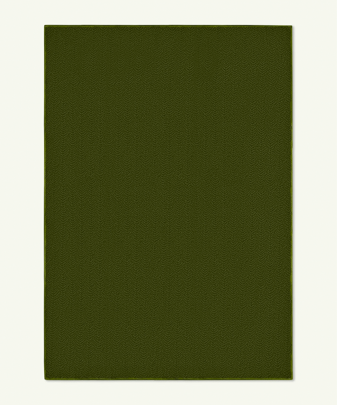 Double + Peace Olive Vegan Shearling Rug, 90x150cm