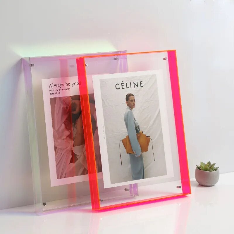 The House Block + Coloured Transparent Acrylic Picture Frame