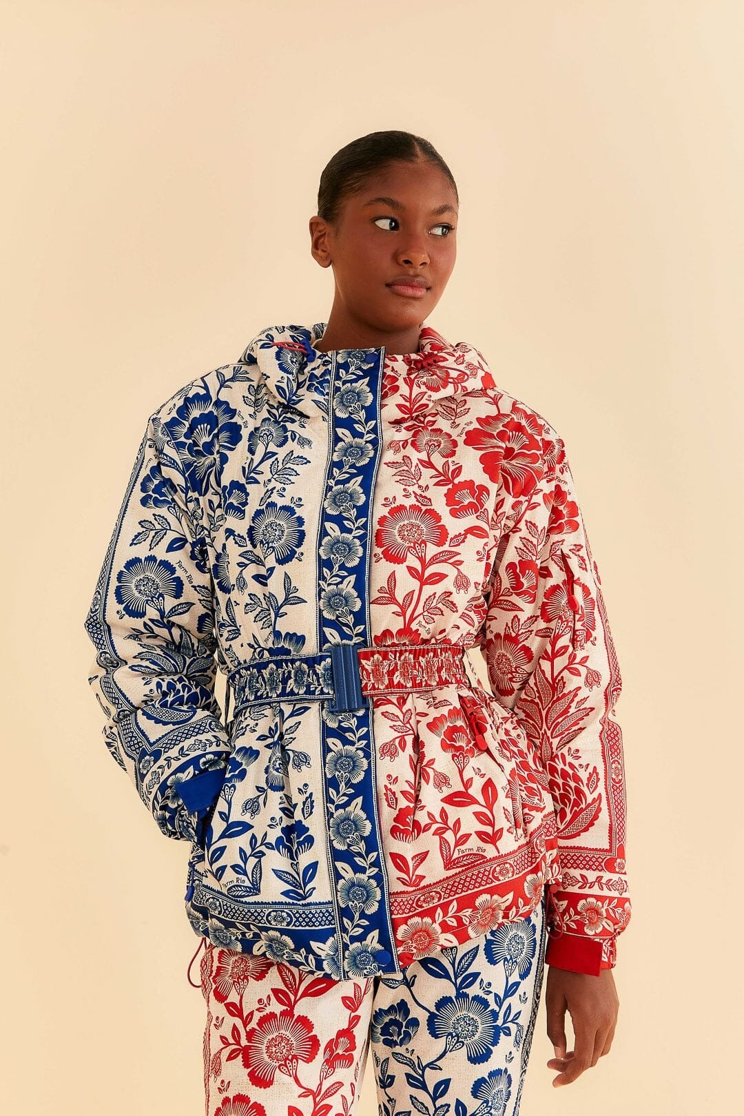 Farm Rio + Mixed Pineapple Garden Ski Jacket