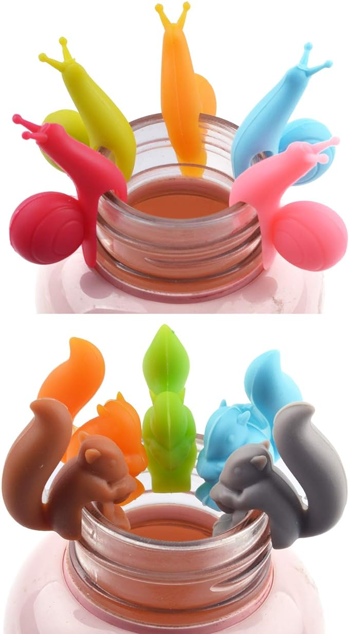 Aylifu + Snail & Squirrel Silicone Tea Bag Holders