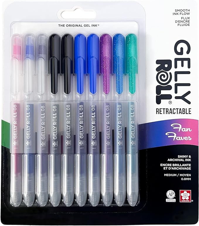 Sakura + Gelly Roll Retractable Gel Pen Sparkle Set