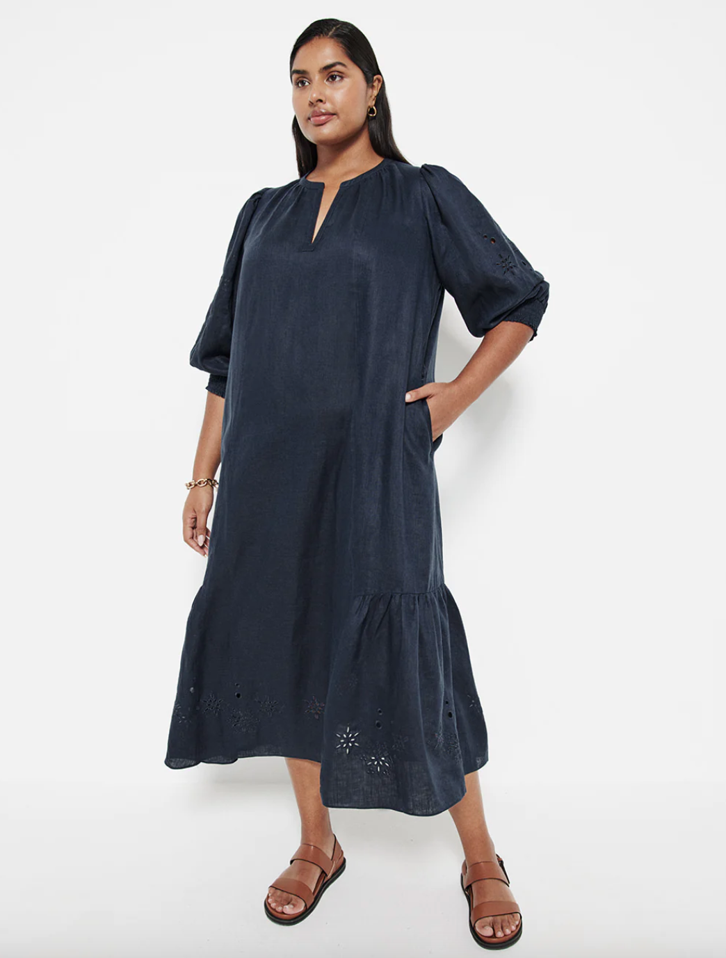 Commonry + The Broderie Linen Dress