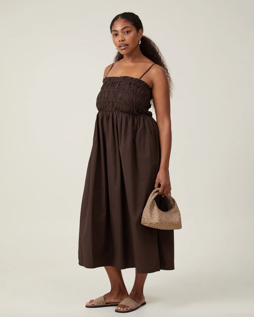 Cotton On + Lexi Shirred Maxi Dress