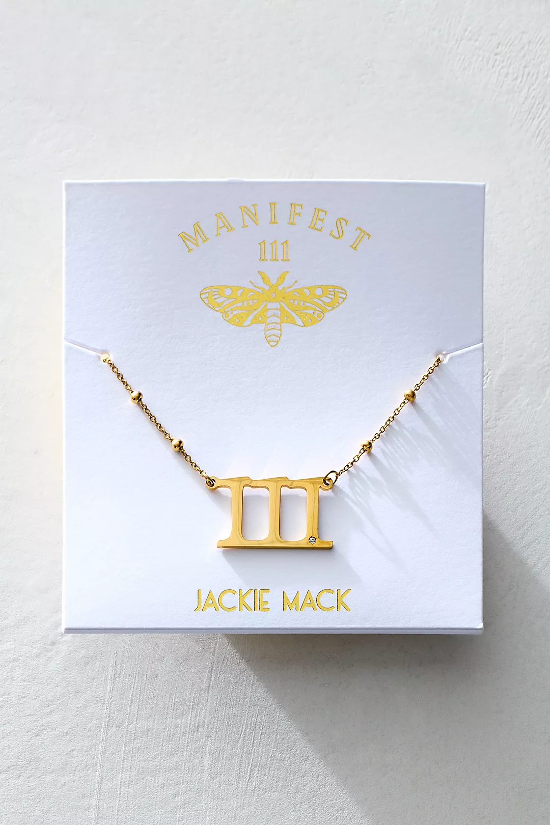 Jackie Mack + 111 Angel Number Necklace