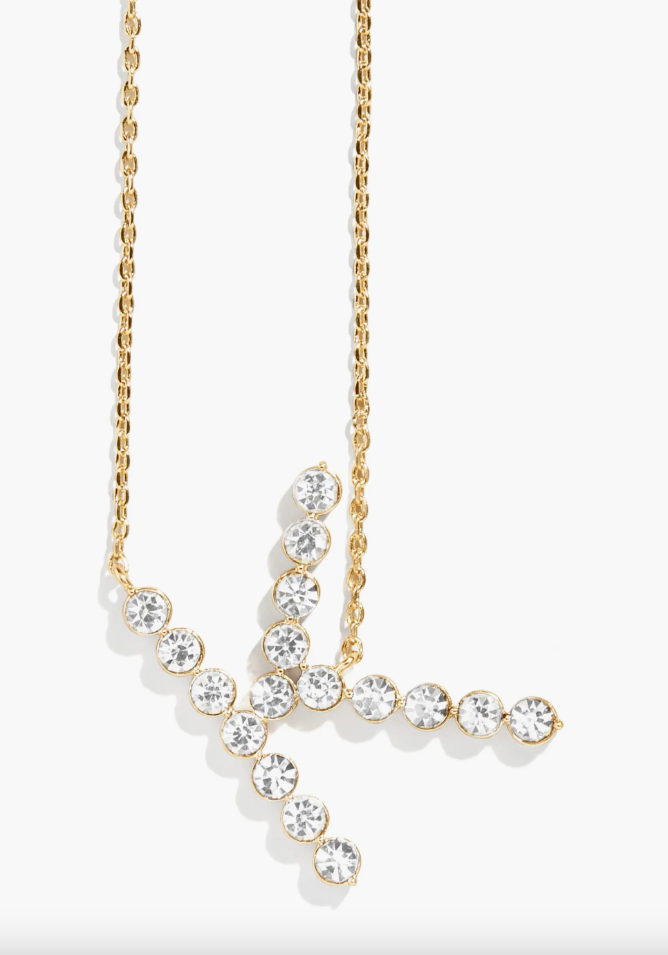 BaubleBar + Crystal Initial Pendant Necklace
