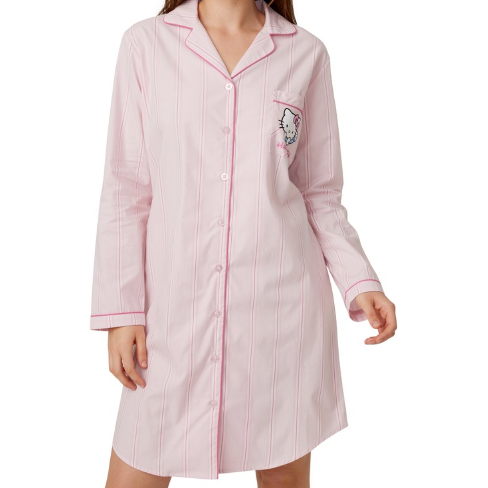 Hello Kitty + Hello Kitty Button Up Nightie