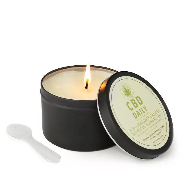 Uncommon Goods + CBD Daily Massage Oil Candle
