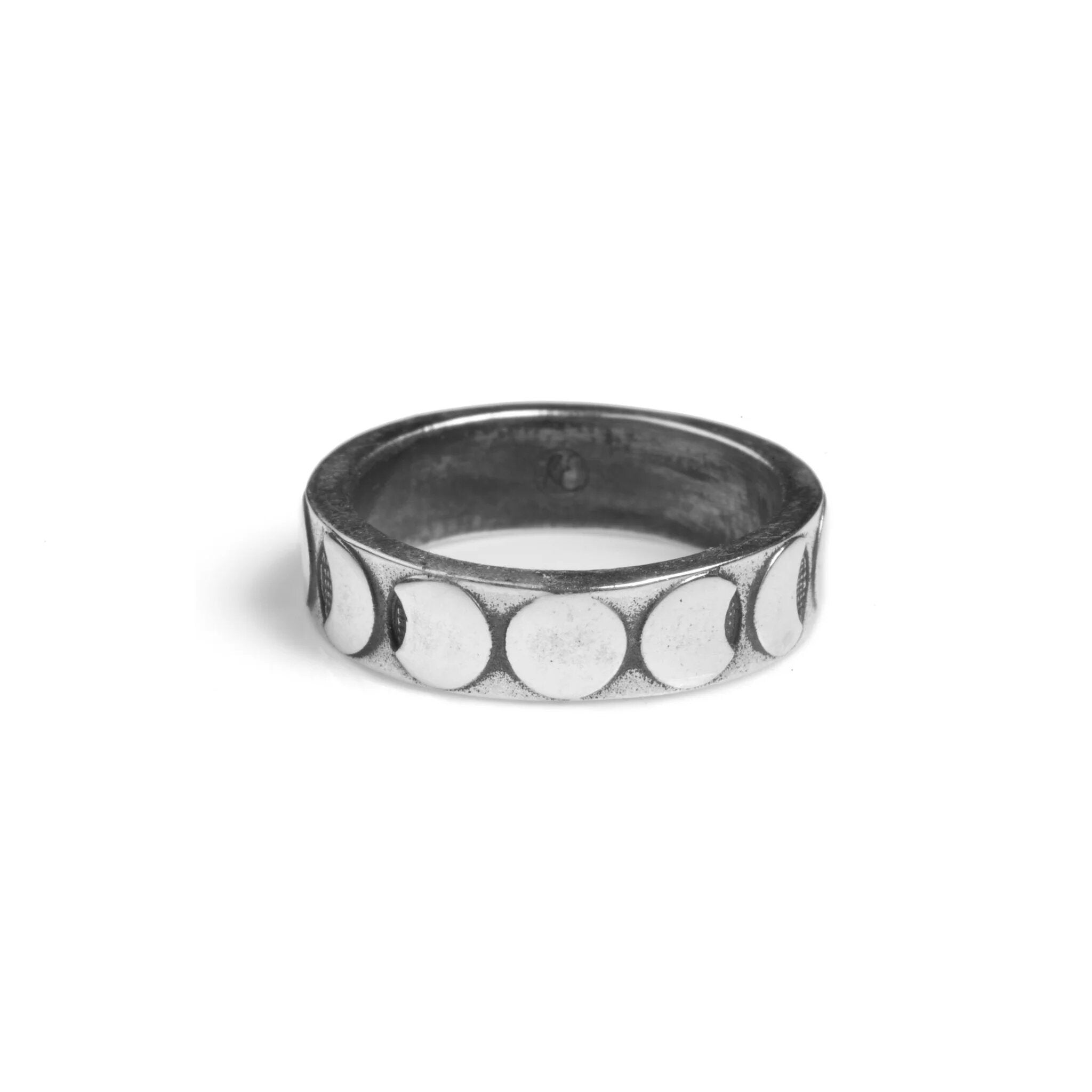 Rachel Entwistle Jewellery + Moon Phases Band Ring Silver