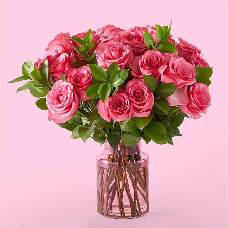 ProFlowers + Pucker Up Bouquet with Blush Vase