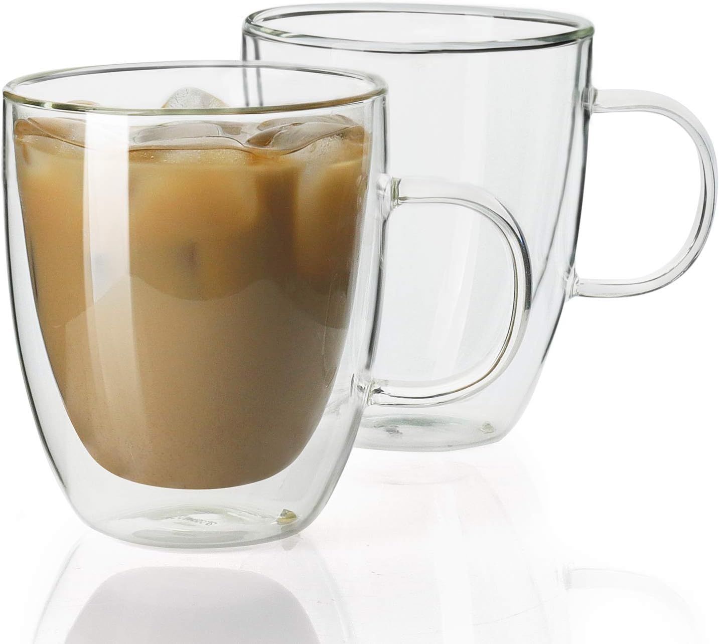 Sweese + Double Walled Glass Coffee Mugs