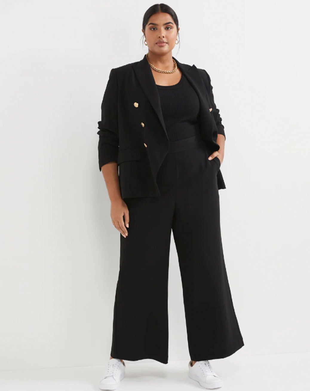 Commonry + The Draped Leg Crepe Trouser